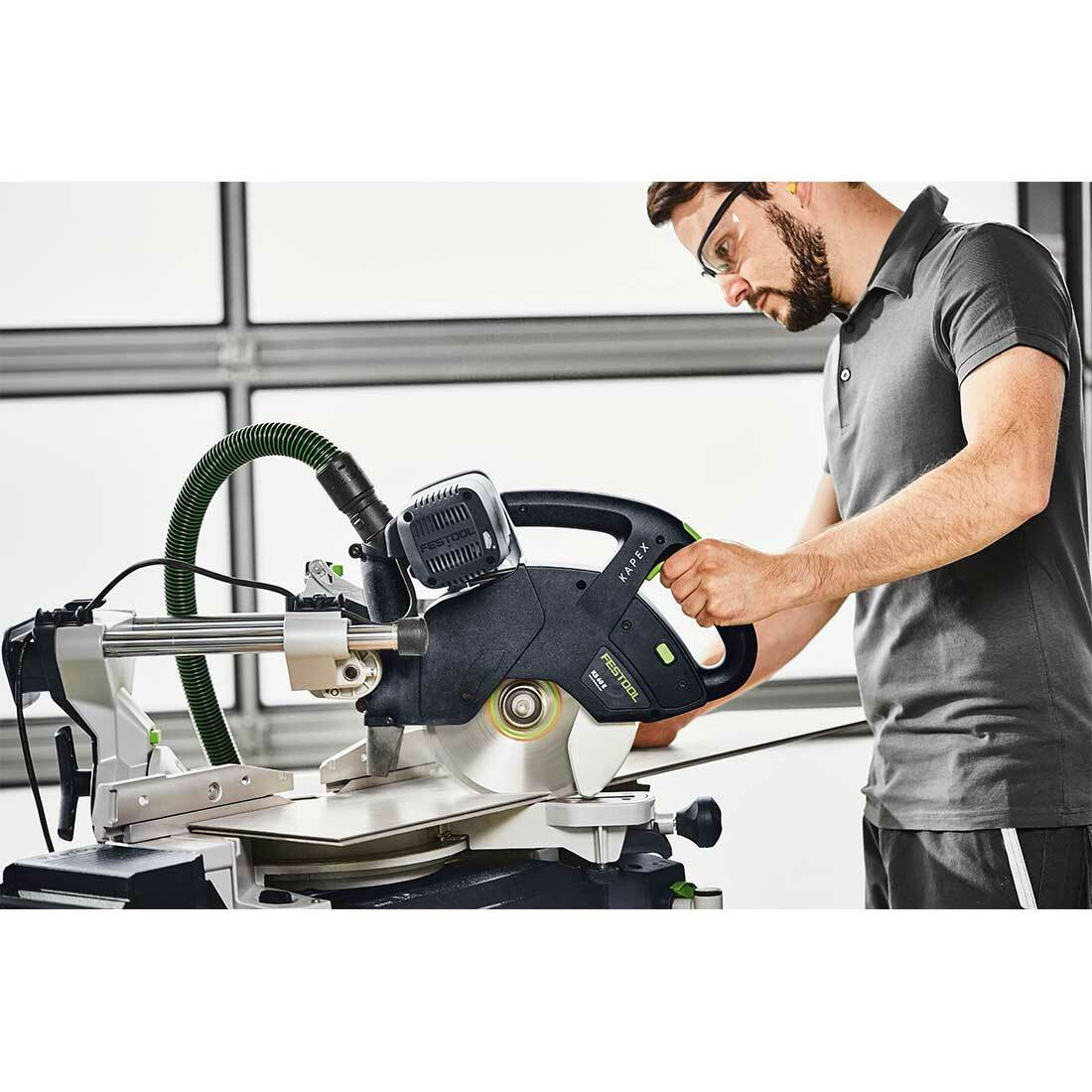 Festool KS 60 E-SET KAPEX 1200 Watt 216mm Slide Compound Mitre Saw with ...