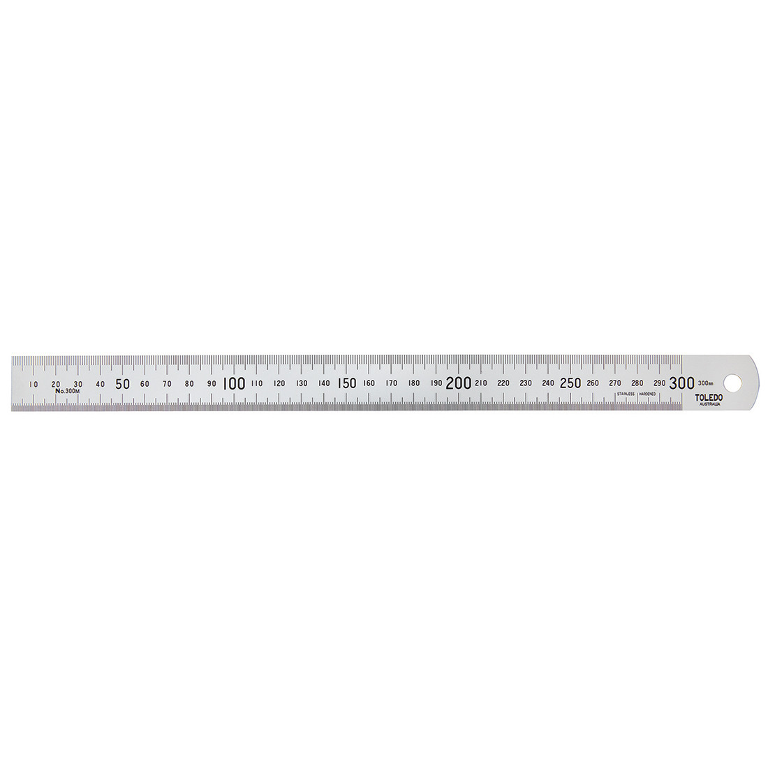 Toledo 1000mm Metric Stainless Steel Rule - Single Sided