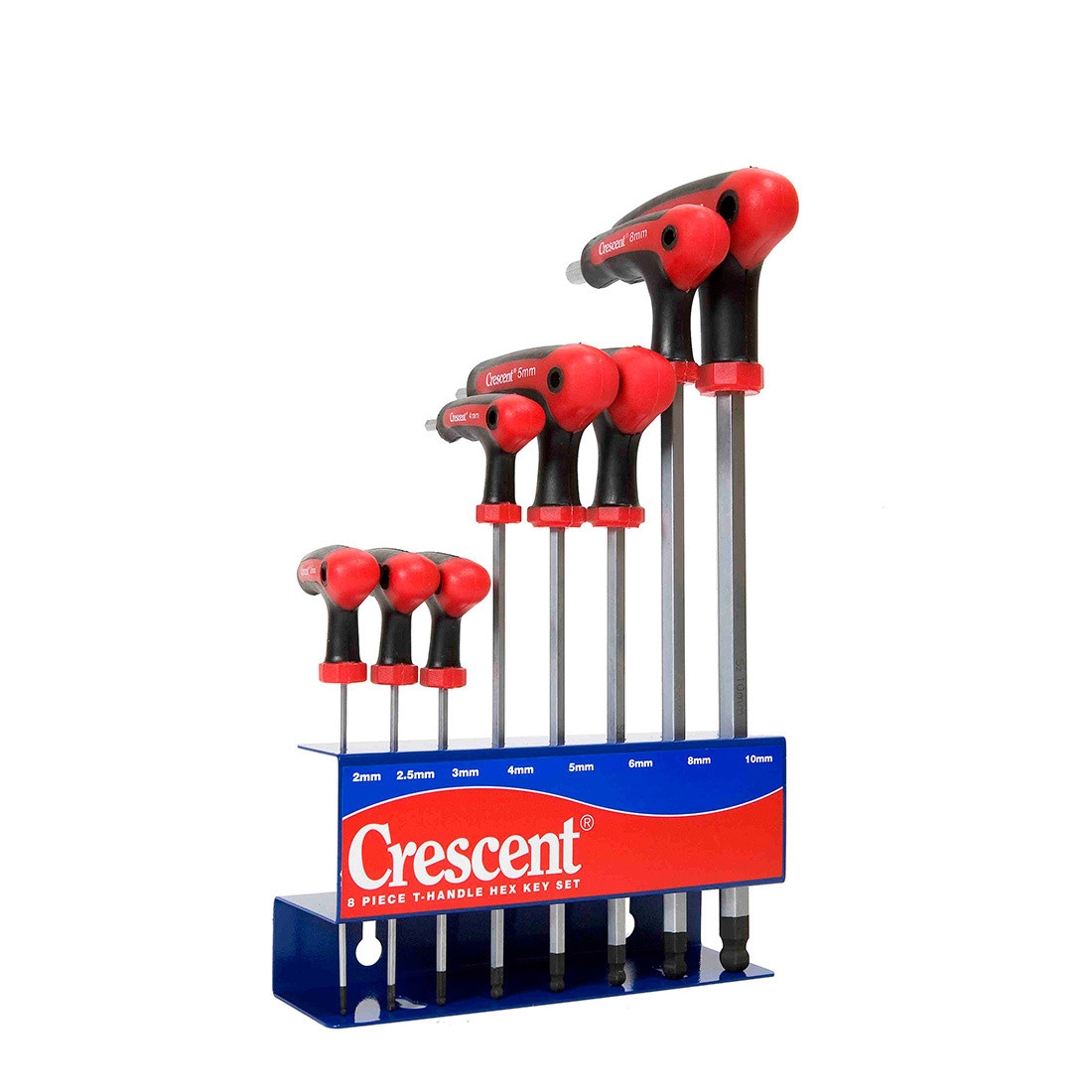 Crescent 8 Piece Metric Ball Point 'T' Handle Hex Key Set
