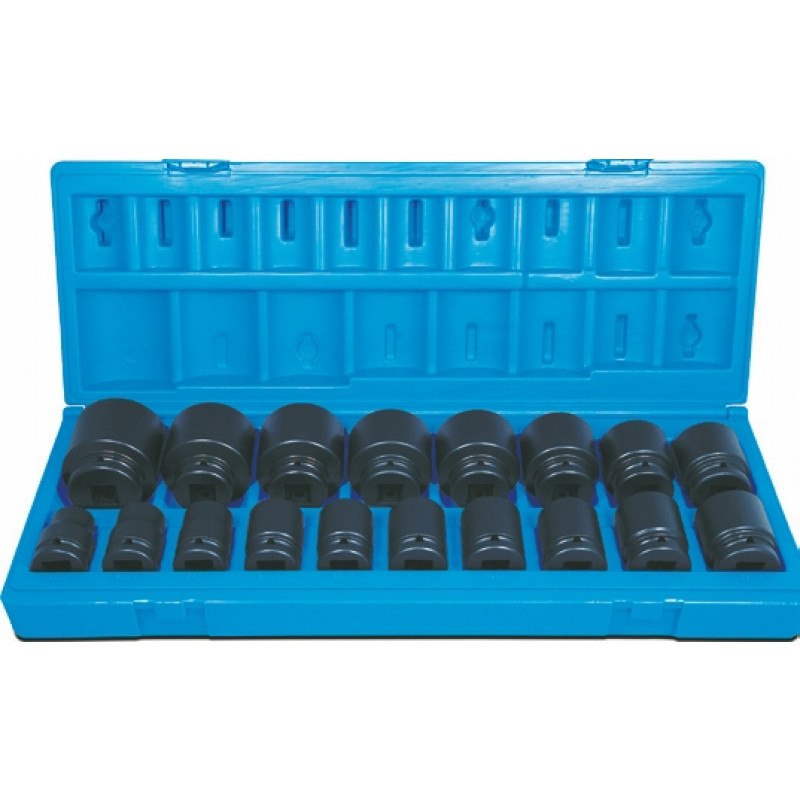 Action Tools 3/4 Drive 18 Piece Metric Deep Impact Socket Set