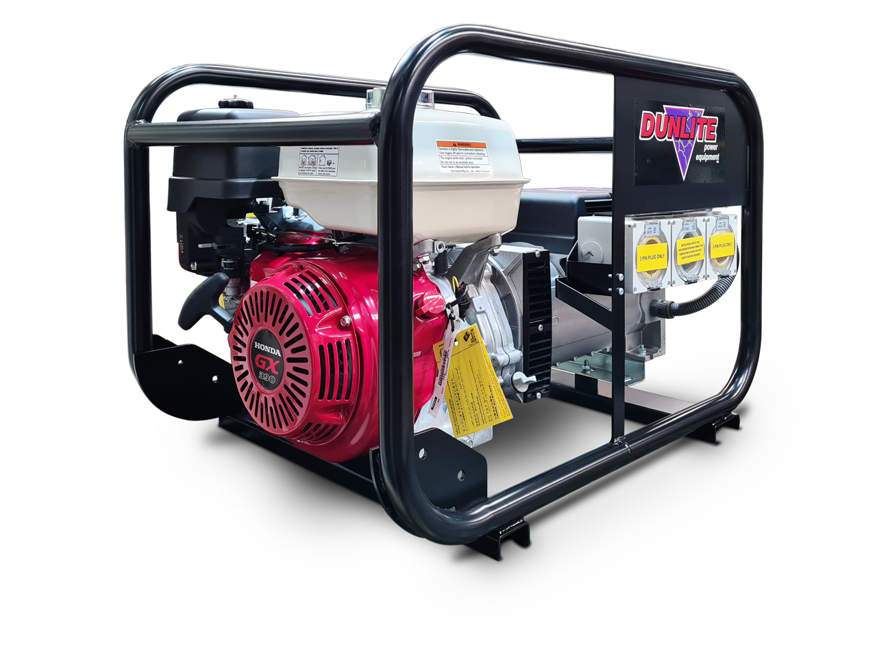 Dunlite Dunlite 8Kva Generator Honda W/- 3 x RCD - DGUH7S-2-RCD2