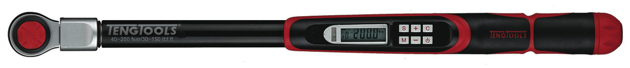 Teng Tools 1/2" Drive 20-200Nm Digital Torque Wrench - 1292D200