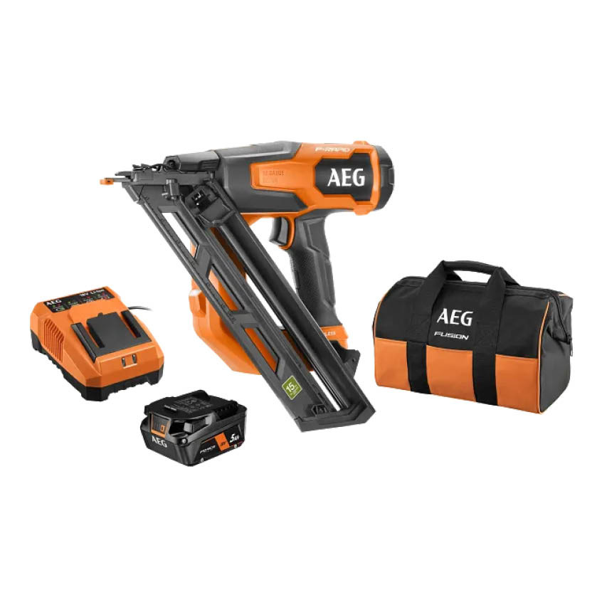 AEG Framing Nailer Kit 18V 10Ga 5.0ah - A18F10FN51 - Tool Kit Depot