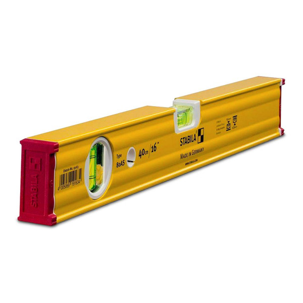 Stabila Box Frame Spirit Level 2 Vial 400mm Tool Kit Depot