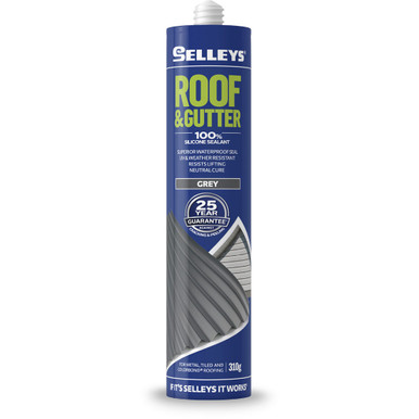 Selleys 310g Roof And Gutter Silicone - Grey - 100623 | Tool Kit Depot