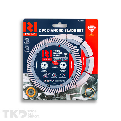 Redline Diamond Blade Set 125mm 2 Piece - RL425181 - Tool Kit Depot