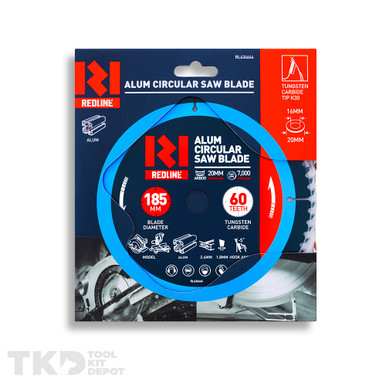Redline Saw Blade Aluminium TCT 60T 185mm - RL434644 - Tool Kit Depot