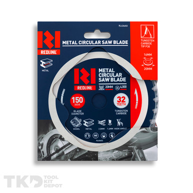 Redline Saw Blade Metal TCT 32T 150mm - RL434652 - Tool Kit Depot