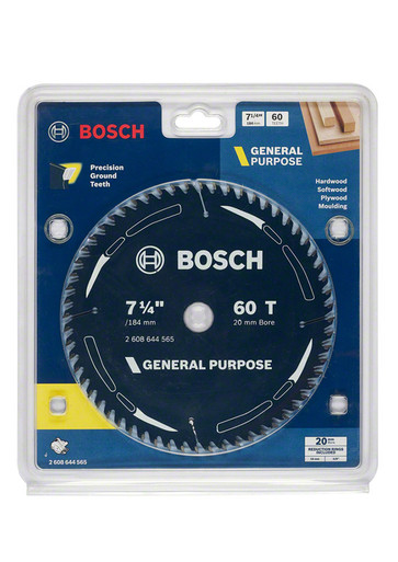 Bosch Circular Saw Blade Wood General Purpose 184mm 60 T - 2608644565 ...