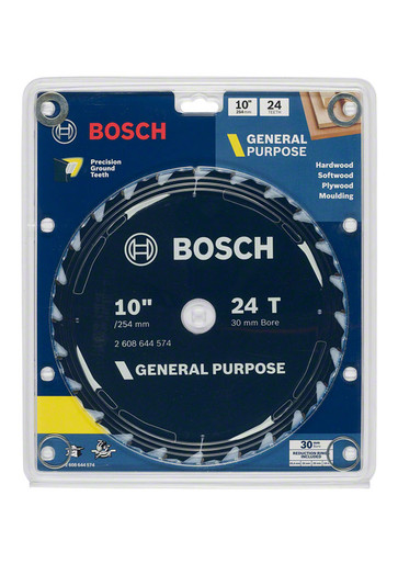Bosch Circular Saw Blade Wood General Purpose 254mm 24T - 2608644574 ...