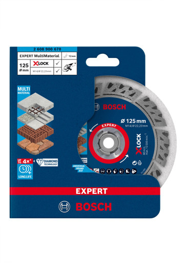 Bosch Expert X-LOCK Diamond Cutting Disc Multimaterial 125mm ...