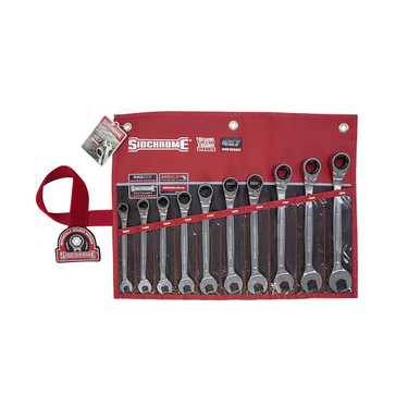 Sidchrome Spanner Set Geared Metric 10 Piece - SCMT22205N - Tool Kit Depot