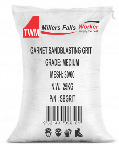 Millers Falls Sandblaster Garnet Grit 25kg - SBGRIT - Tool Kit Depot