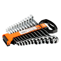 Bahco Metric Combination Ratcheting Wrench Set - 12 Pcs/Plastic Holder - 1RM/SH12 - Tool Kit Depot