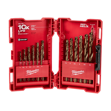 Milwaukee RED HELIX Drill Bit Set Cobalt 19 Piece - 48892530