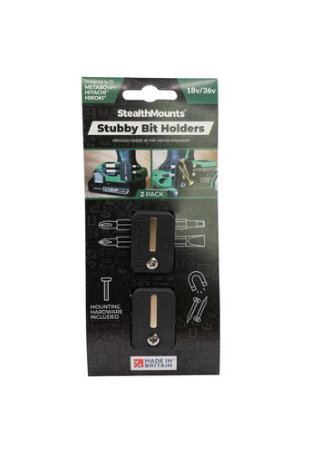 STEALTHMOUNTS Stubby Bit Holder For Hikoki (2 Pack) - BH-MHH-S-BLK-2 ...