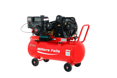 Millers Falls Petrol Air Compressor 100ltr 7.5HP - ACB75100P - Tool Kit ...