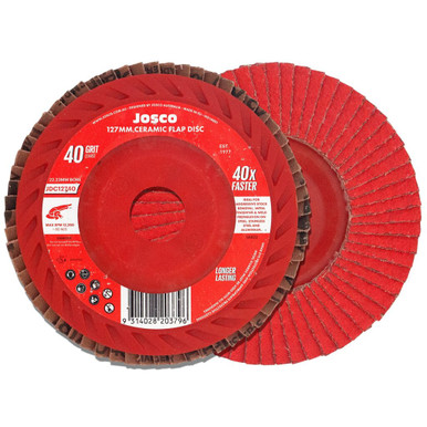 Josco Flap Disc 127x22 40G Ceramic - JDC12740