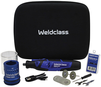 Weldclass TIG Tungsten Grinder Kit With Cordless Rotary Tool & Case ...