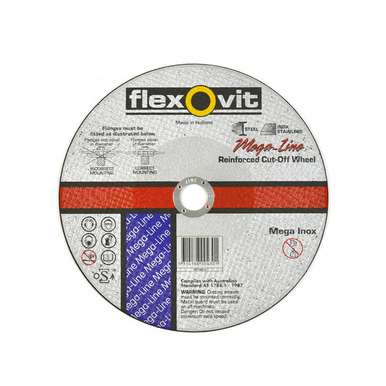 Flexovit 230mm x 2.0mm Inox Ultra Thin Cut Off Wheel - 22mm Bore