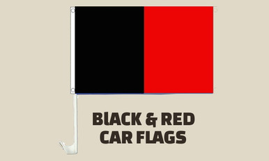 Official Kenmare Shamrocks GAA Car Flag Red & Black - Finnegan's Corner