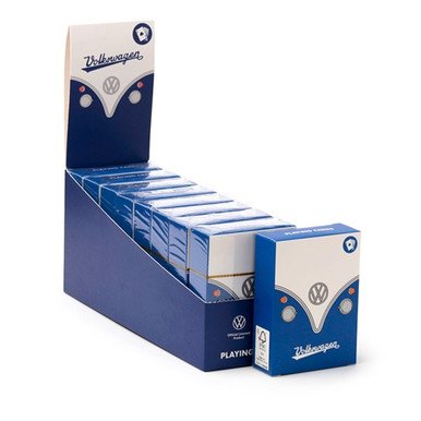 Blue Volkswagen VW T1 Camper Bus Standard Playing Card Deck - Finnegan ...
