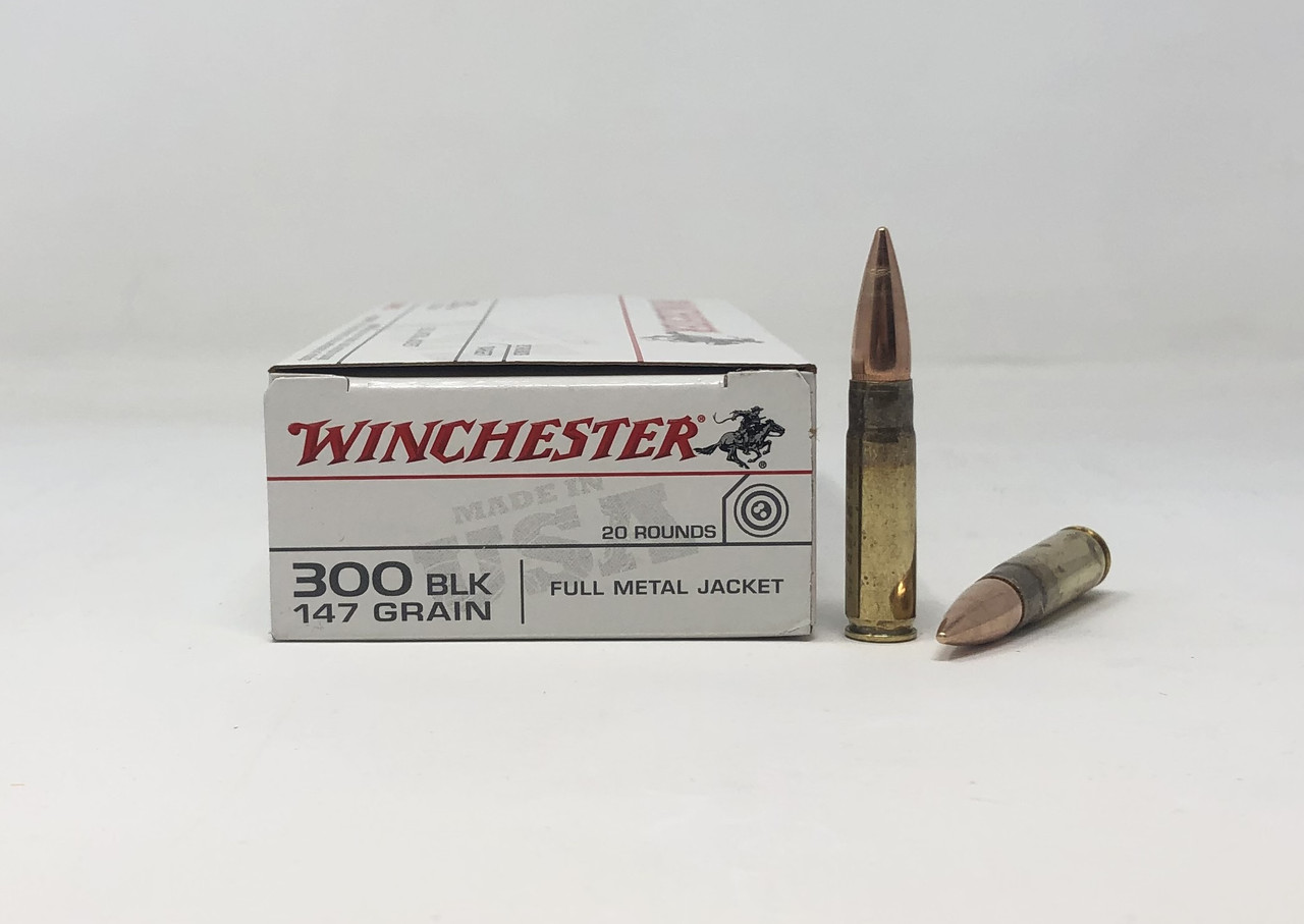 Winchester 308 Win Ammunition USA3081 147 Grain Full Metal Jacket 20 Rounds