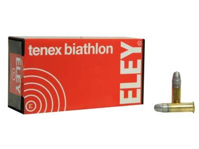 Eley 22LR Tenex Biathlon ELEY1400 40 gr LRN 50 per box