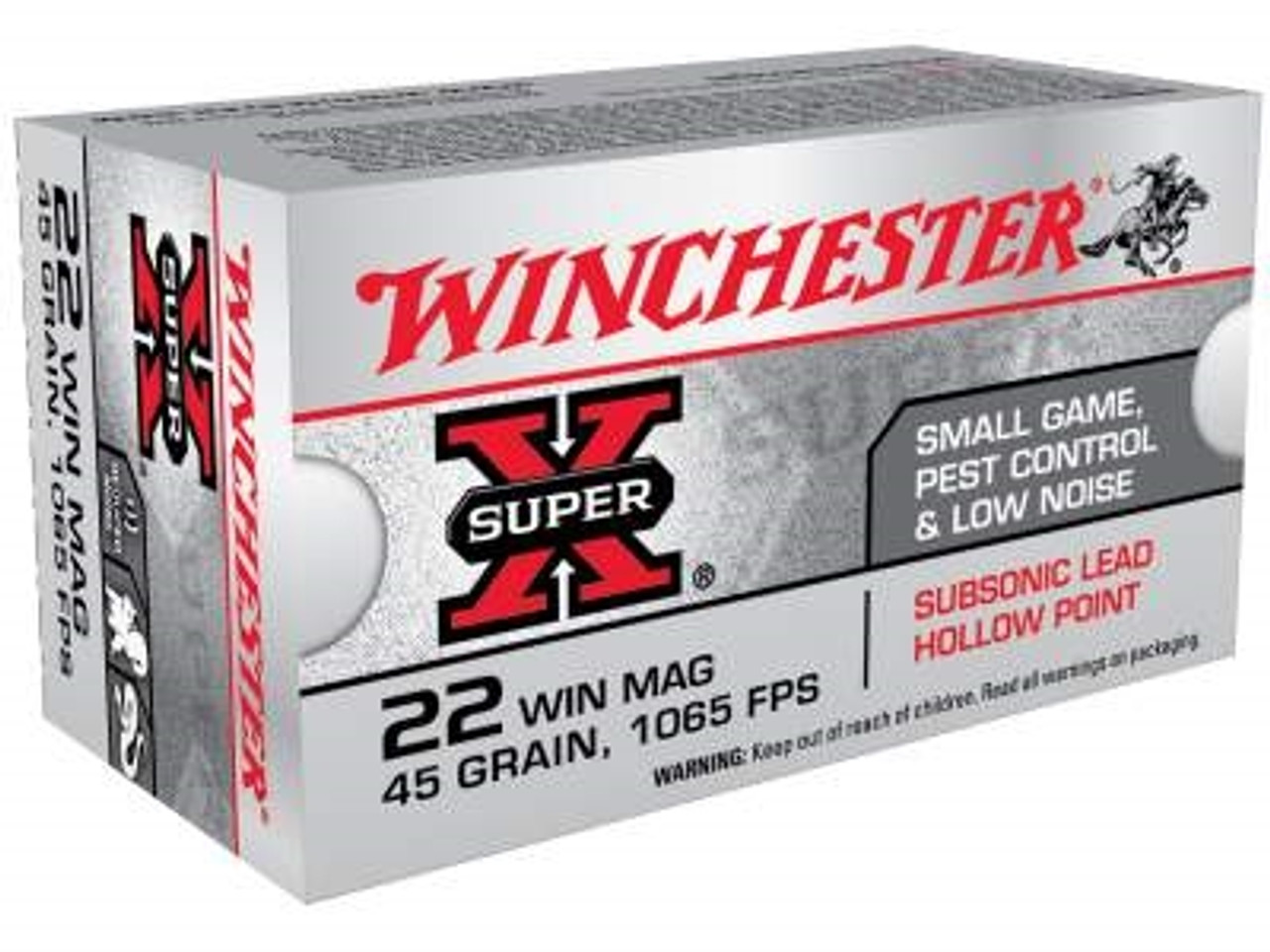 Winchester 22 Win Mag Ammunition Silvertip W22MST 40 Grain Defense ...