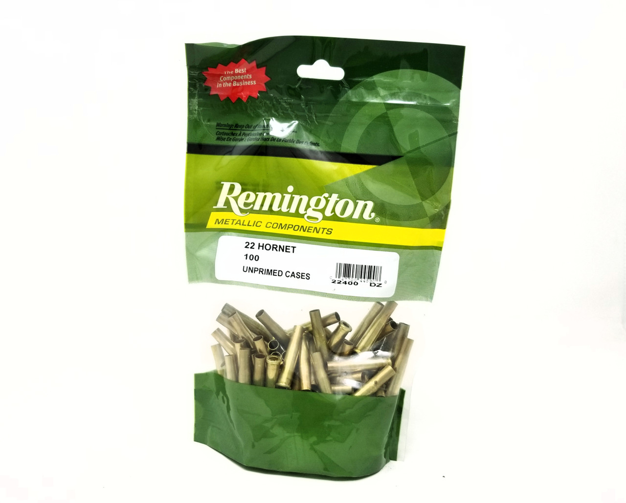 Remington 22 Hornet New Reloading Brass RC22H 22400 Brass 100 Pieces