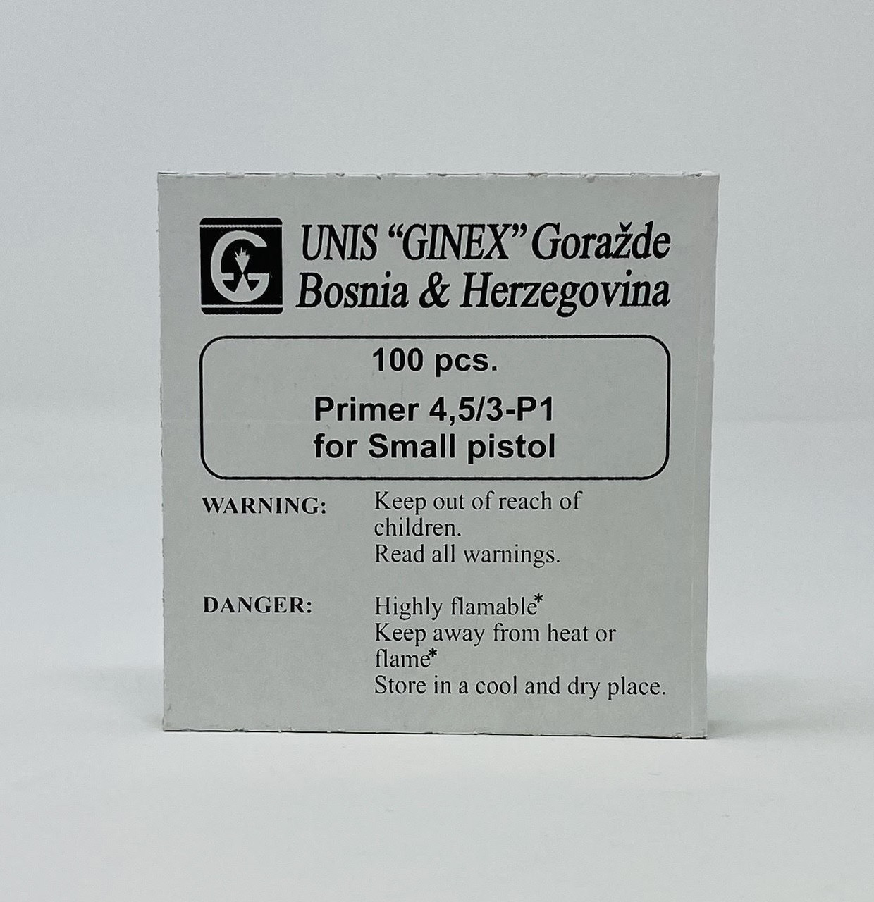 Unis Ginex Small Pistol Primers 5,000 Count