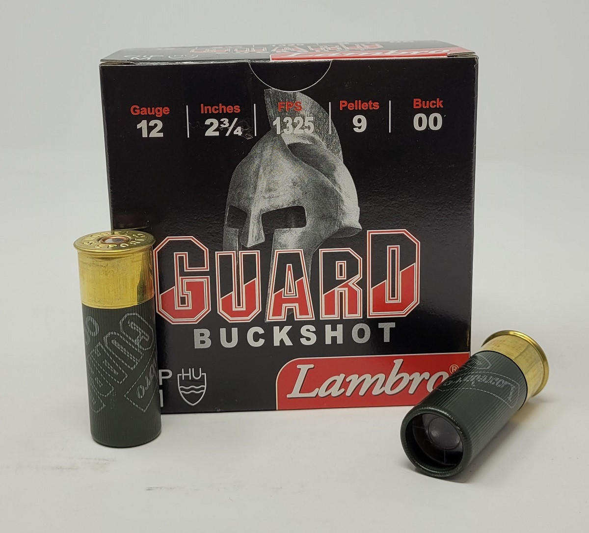 Lambro 12 Gauge Ammunition LAM12BUCK 2-3/4" 9 Pellet 00 Buckshot ...