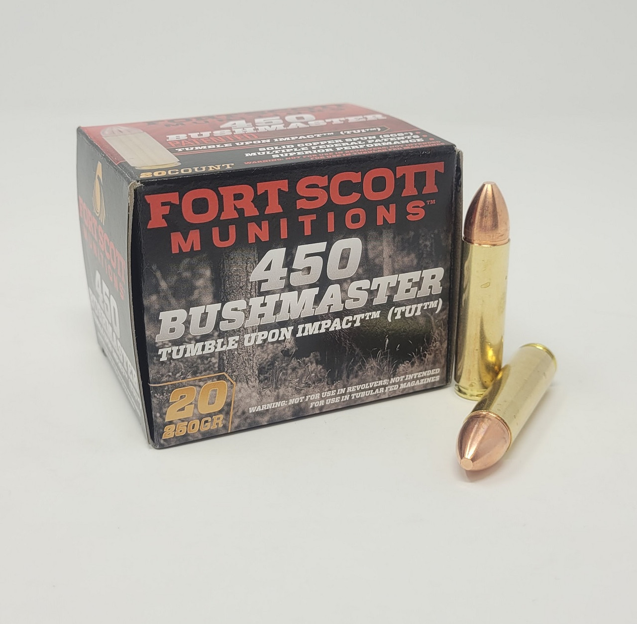 Fort Scott Munitions 450 Bushmaster Ammunition FSM450BM250SCV1 250 ...