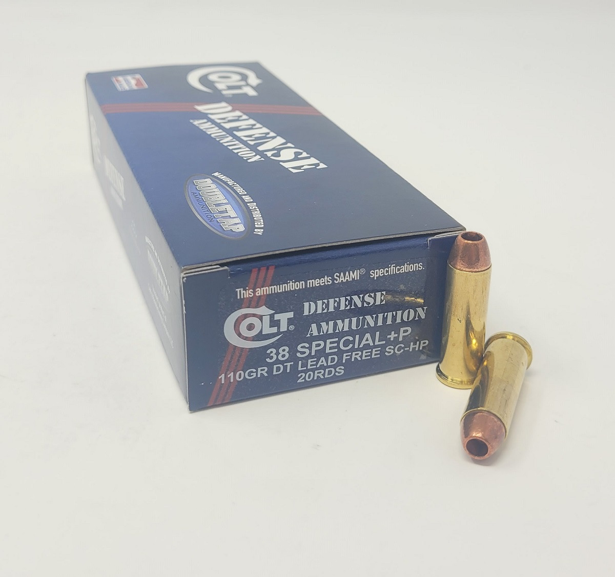 DoubleTap 38 Special +P Ammunition Colt Defense DT38SPL110CD20 110 ...