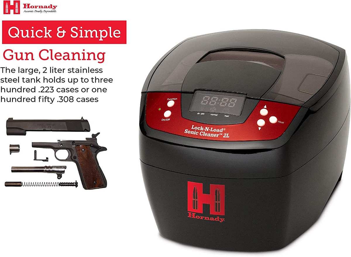Hornady Lock-N-Load Sonic Brass & Gun Part Cleaner H043320 Heated 2 ...