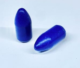 The Blue Bullets 9mm (.355 Dia) Reloading Bullets BB9160RN 160 Grain ...