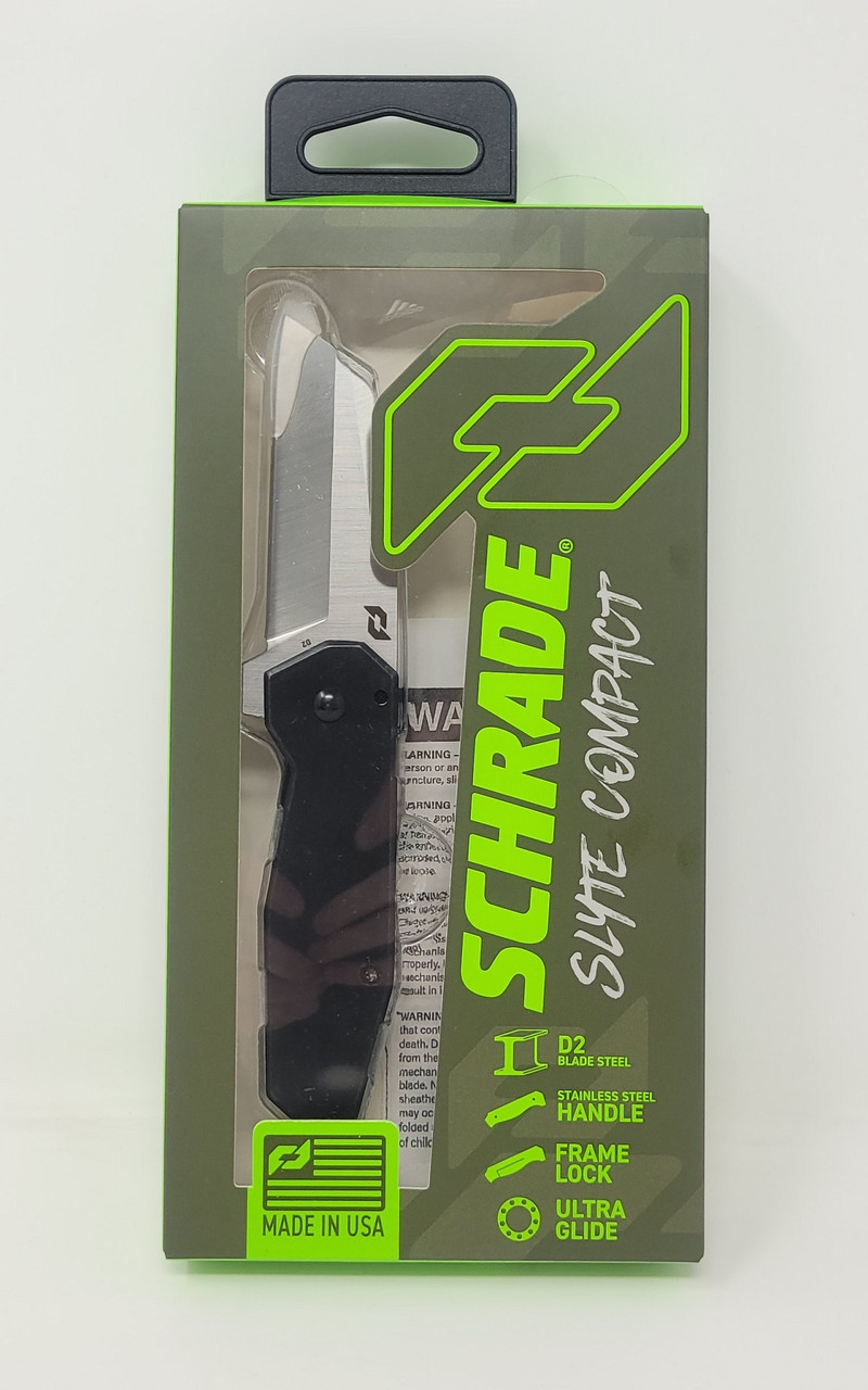 Schrade Slyte Compact Folding Pocket Knife SCH1182277 With Frame Lock ...