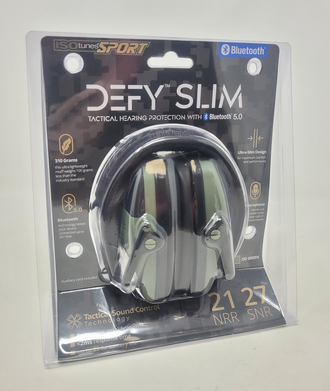 Iso Tunes Sport Defy Slim Tactical Hearing Protection With Bluetooth ...