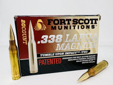 Fort Scott Munitions 338 Lapua Magnum Ammunition FSM338250SBV1 250 ...