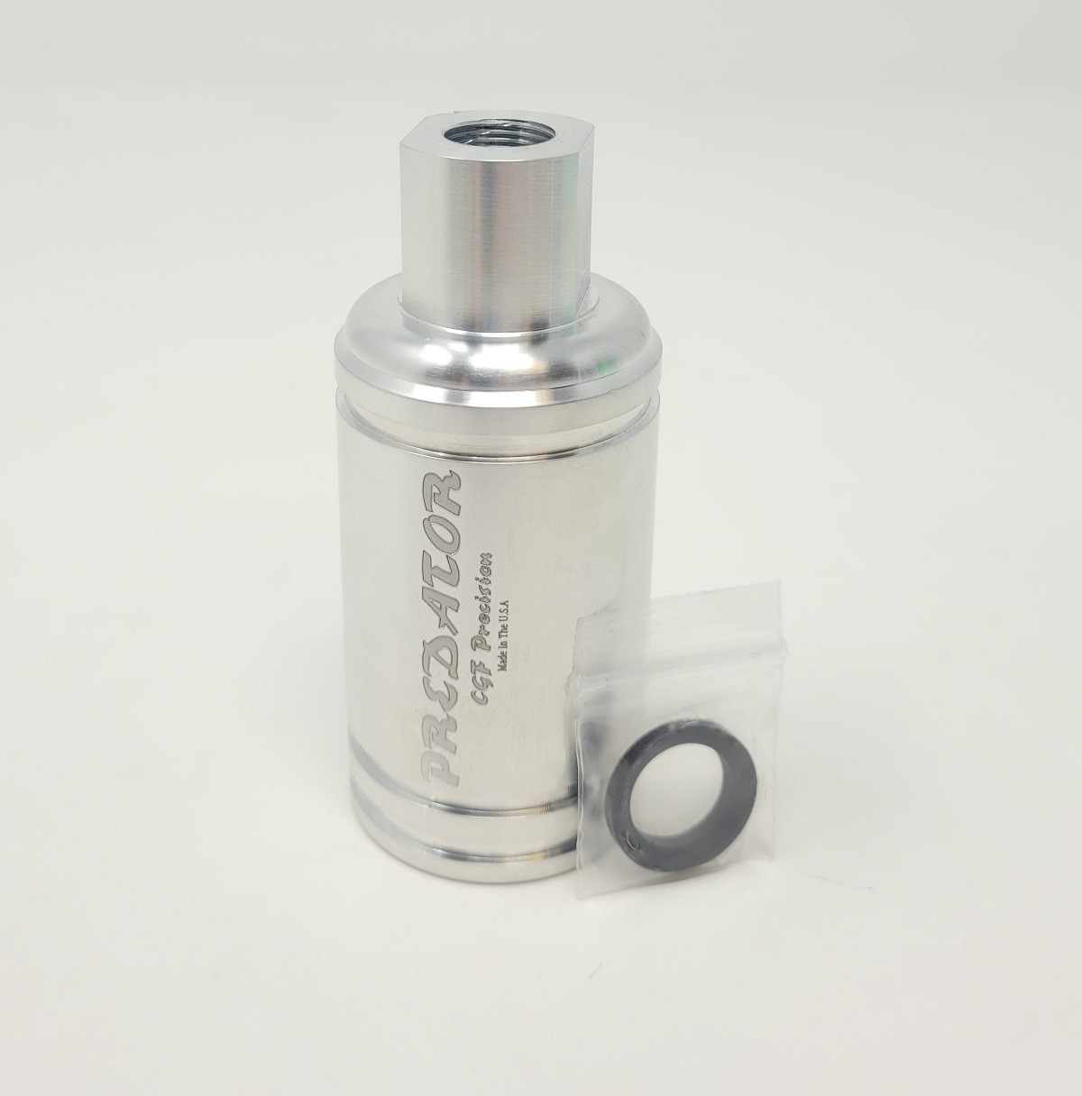CGF Precision Predator Blast Can Muzzle Device CGF10005P Fits AR15 (Silver)