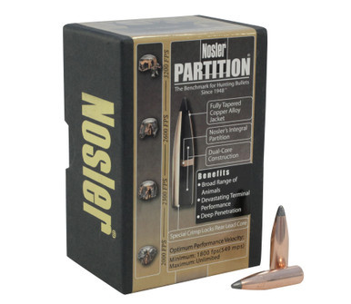 Nosler 270 Caliber Reloading Bullets 16322 130 Grain Partition Soft ...