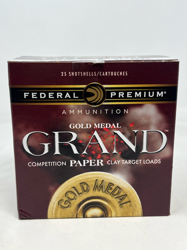 Federal 12 Gauge Ammunition Gold Medal GMT1718CASE 2-3/4" 1-1/8oz #8 ...