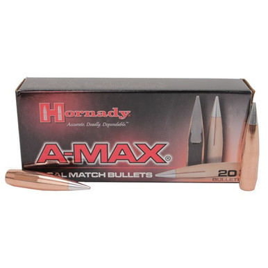 Hornady 50 Cal (.510 Dia) Reloading Bullets 750 Grain 5165 A-Max Match ...