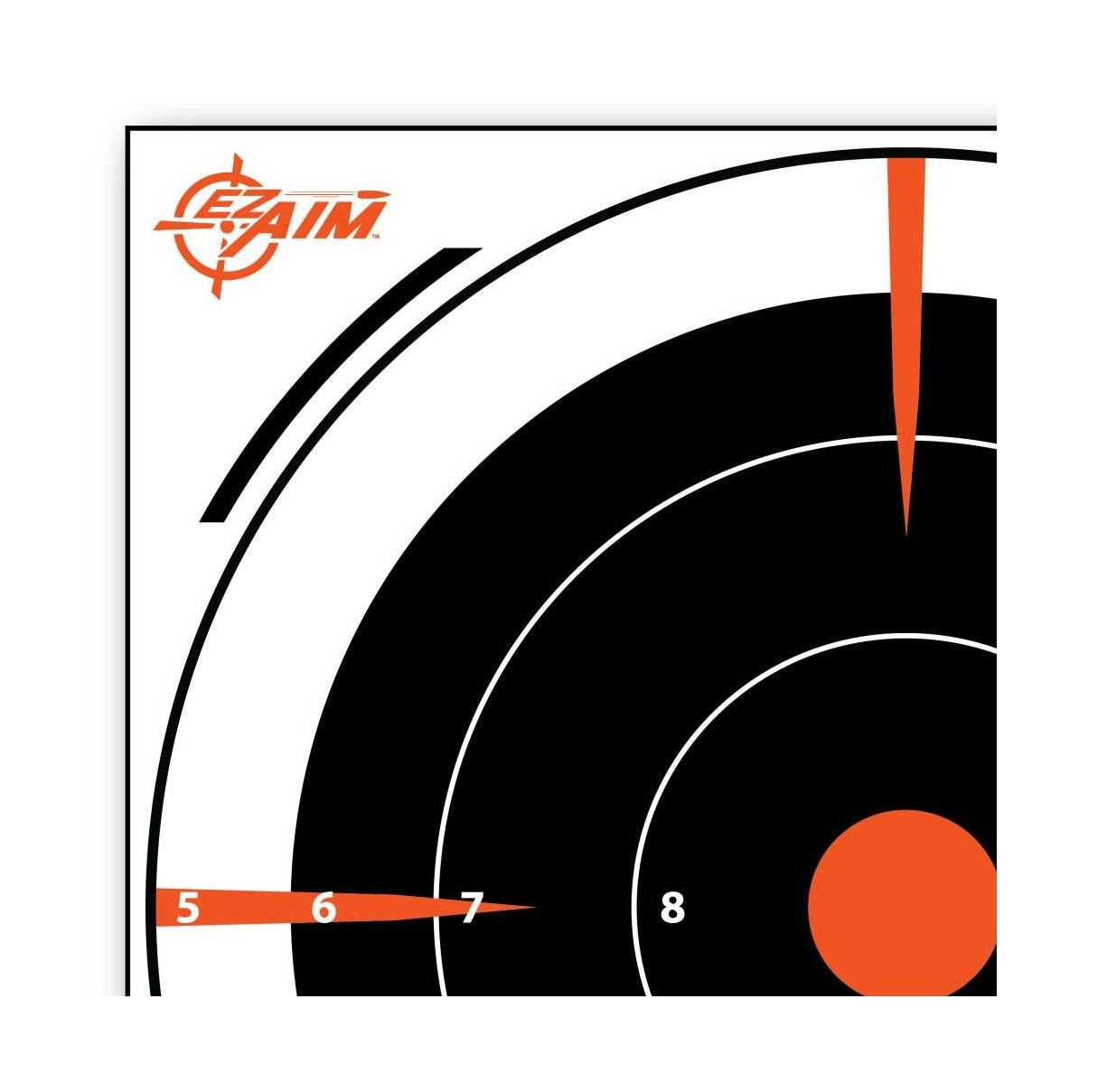 Allen EZ Aim 8 Inch Paper Bullseye Target AL15246 Black/Orange/White 26 ...