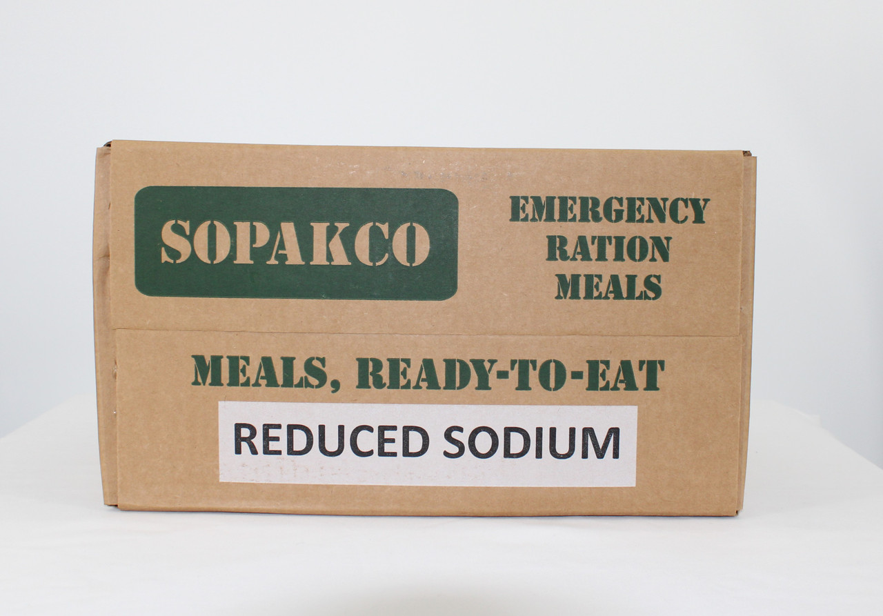 Sopakco Self Heating Reduced Sodium MRE 16 Meals Per Case 48 Cases Per ...
