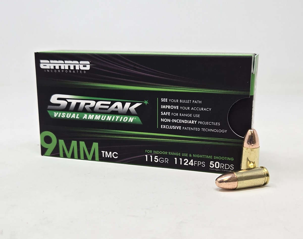 Ammo Inc 9mm Ammunition Green Streak Visual AI9115TMCSTRKGREEN 115 ...