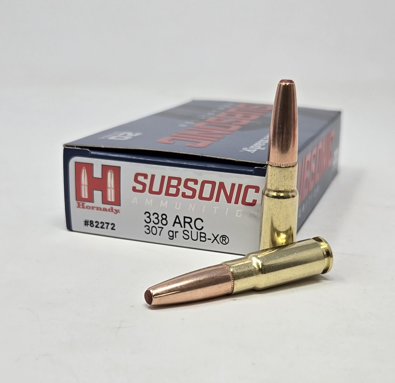 Hornady 338 ARC Ammunition Subsonic H82272 307 Grain Sub-X 20 Rounds