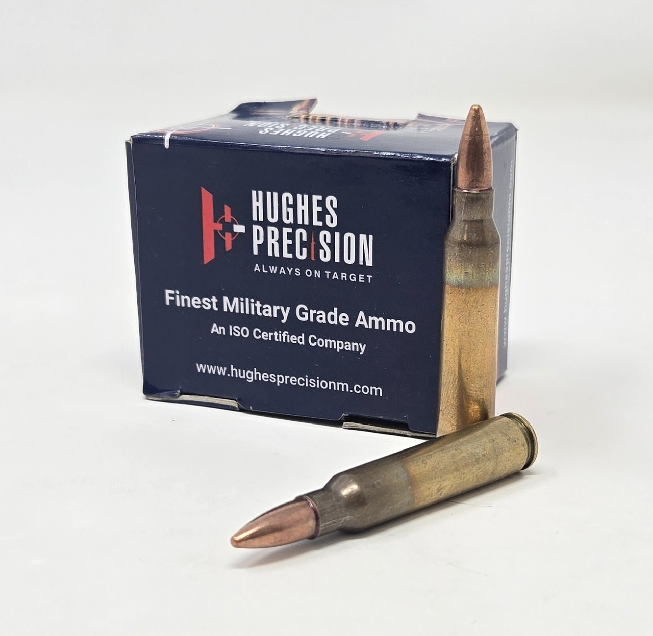 Hughes Precision 5.56x45mm NATO Ammunition HP556M193 55 Grain M193 Full ...