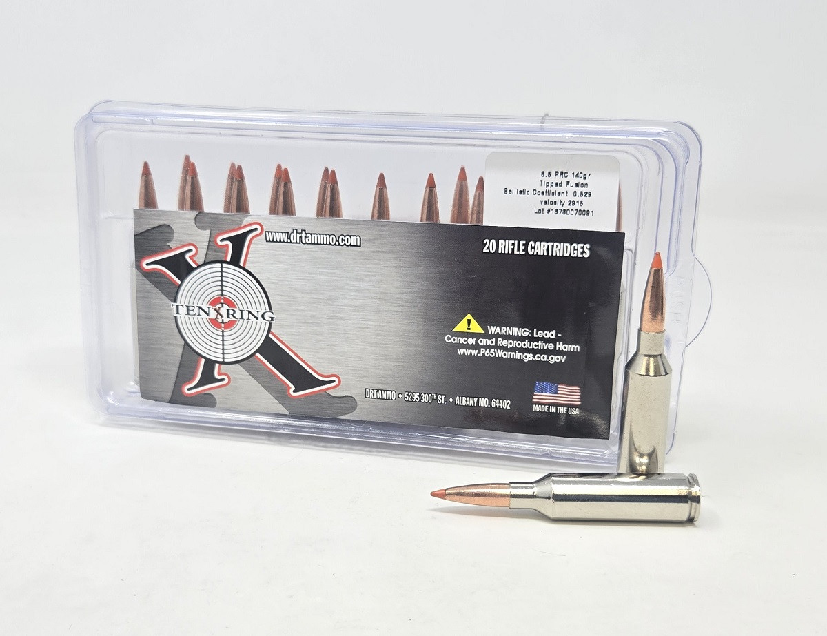 Ten Ring 6.5mm PRC Ammunition Tipped Fusion TR365PRC140TF20 140 Grain ...