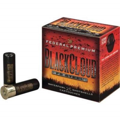 Federal 12 Gauge Ammunition Black Cloud Waterfowl PWB1422 3 inch 1-1/4 ...